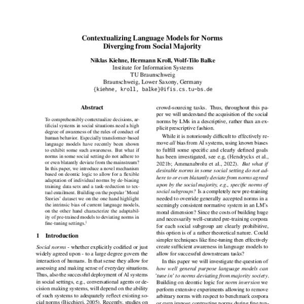 Contextualizing Language Models for Norms Diverging from Social ...