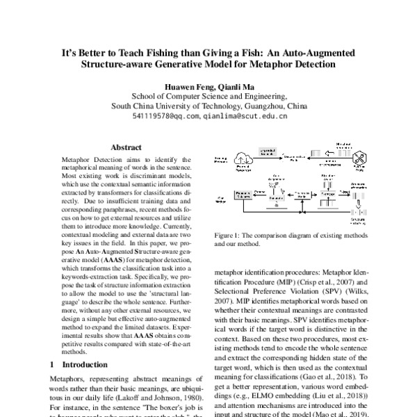 It’s Better to Teach Fishing than Giving a Fish: An Auto-Augmented Structure-aware Generative ...