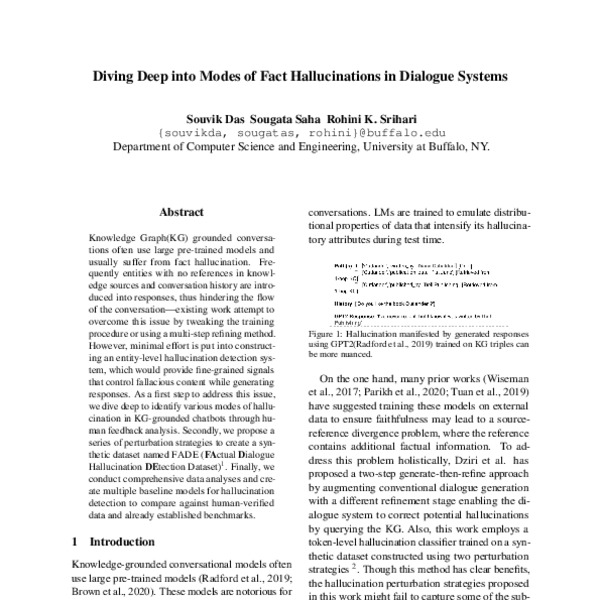 Diving Deep into Modes of Fact Hallucinations in Dialogue Systems - ACL Anthology