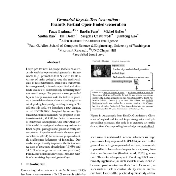 Grounded Keys-to-Text Generation: Towards Factual Open-Ended Generation - ACL Anthology
