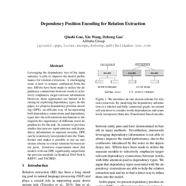 Dependency Position Encoding for Relation Extraction - ACL Anthology
