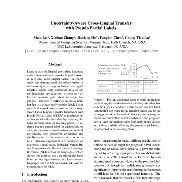 Uncertainty-Aware Cross-Lingual Transfer with Pseudo Partial Labels - ACL Anthology