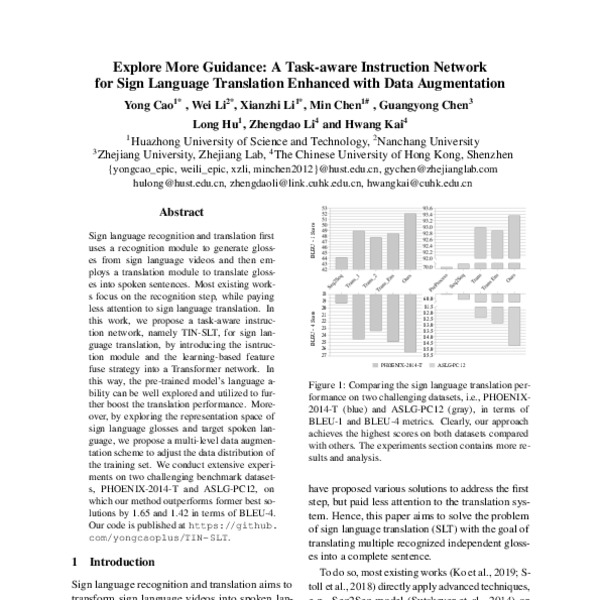 Explore More Guidance: A Task-aware Instruction Network for Sign ...