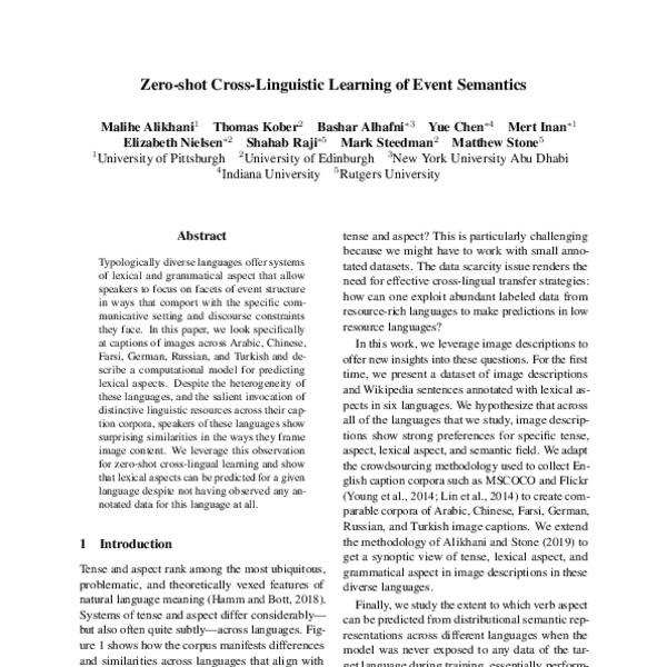 Zero-shot Cross-Linguistic Learning of Event Semantics - ACL Anthology