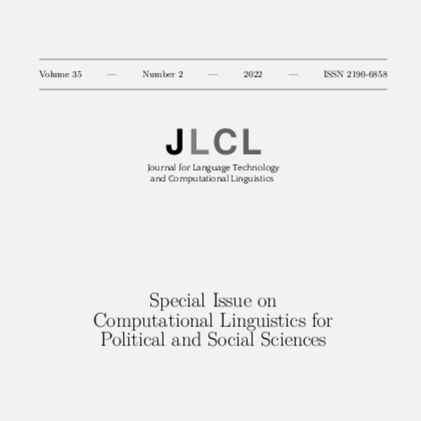Journal for Language Technology and Computational Linguistics, Vol. 35 ...