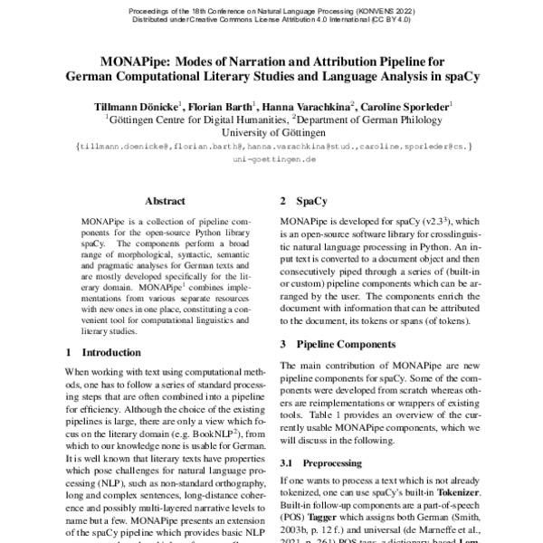 MONAPipe: Modes of Narration and Attribution Pipeline for German ...