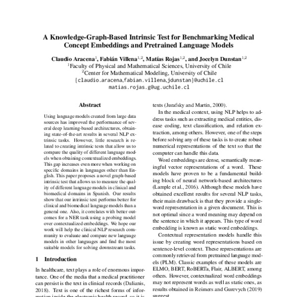 A Knowledge-Graph-Based Intrinsic Test for Benchmarking Medical Concept ...