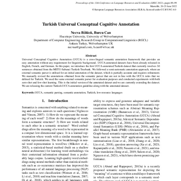 Turkish Universal Conceptual Cognitive Annotation - ACL Anthology