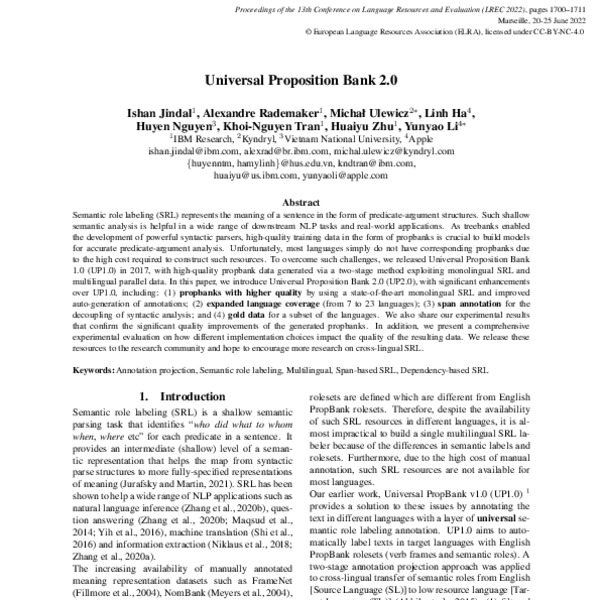 Universal Proposition Bank 2.0 - ACL Anthology