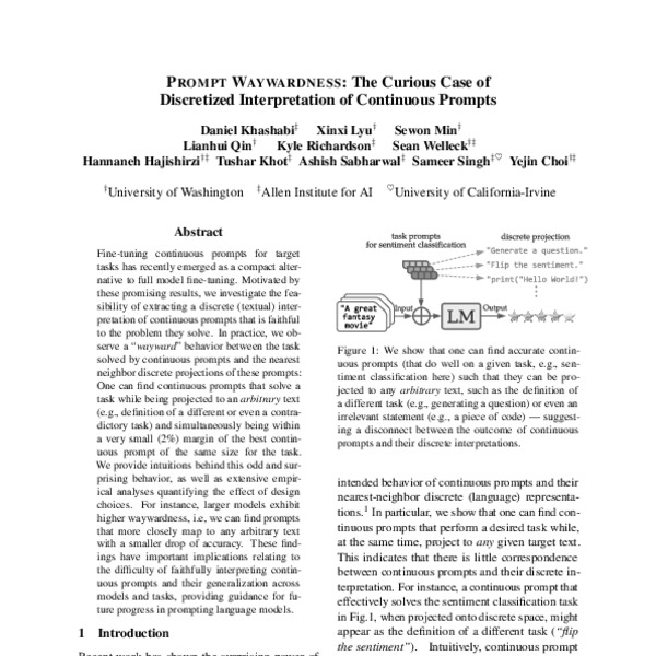 Prompt Waywardness: The Curious Case of Discretized Interpretation of ...