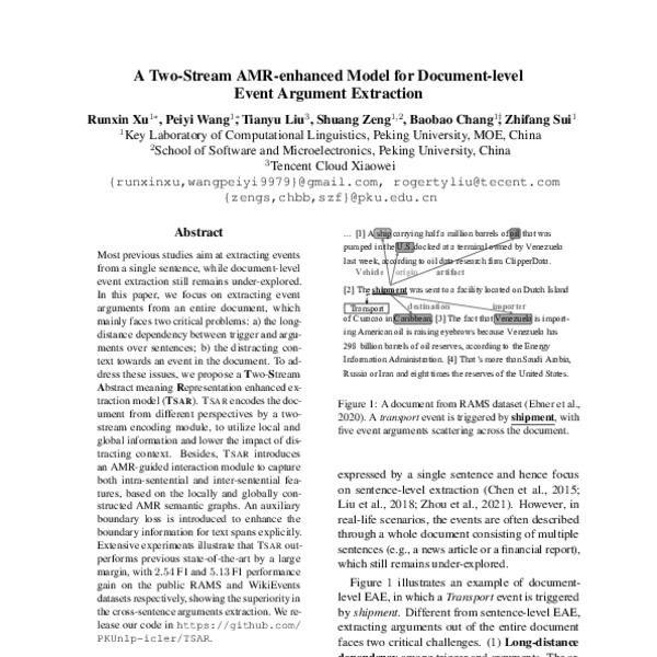 A Two Stream Amr Enhanced Model For Document Level Event Argument