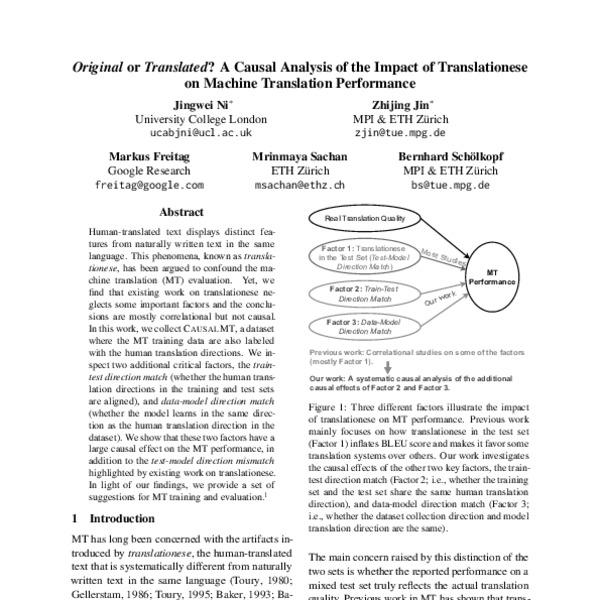 Original or Translated? A Causal Analysis of the Impact of ...