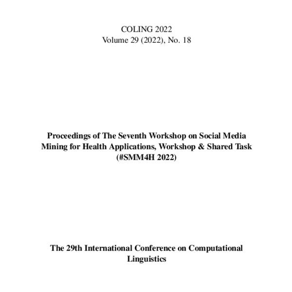 Proceedings of the Seventh Workshop on Social Media Mining for Health Applications, Workshop ...