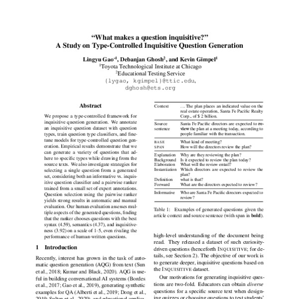 “What makes a question inquisitive?” A Study on Type-Controlled ...