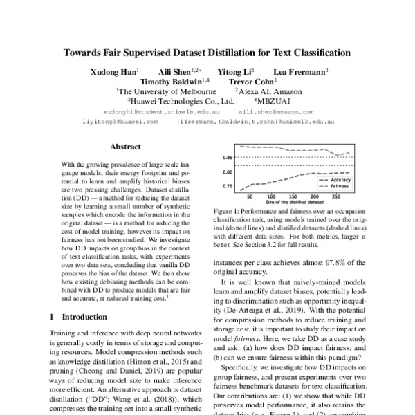 Towards Fair Dataset Distillation for Text Classification - ACL Anthology