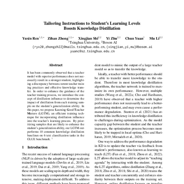 Tailoring Instructions to Student’s Learning Levels Boosts Knowledge ...