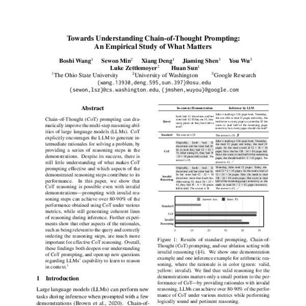 Towards Understanding Chain-of-Thought Prompting: An Empirical Study of ...