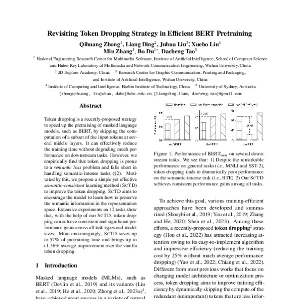 Revisiting Token Dropping Strategy In Efficient Bert Pretraining Acl