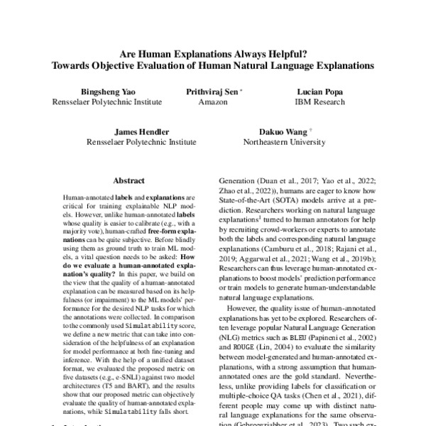 Are Human Explanations Always Helpful Towards Objective Evaluation Of