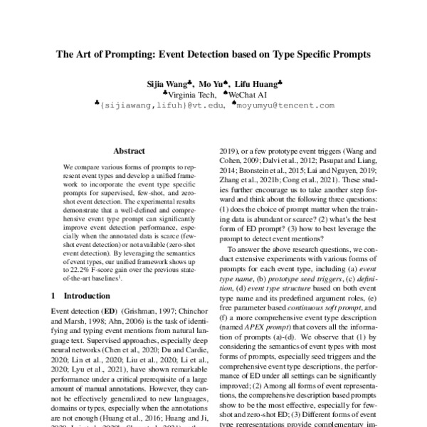 The Art of Prompting: Event Detection based on Type Specific Prompts - ACL Anthology