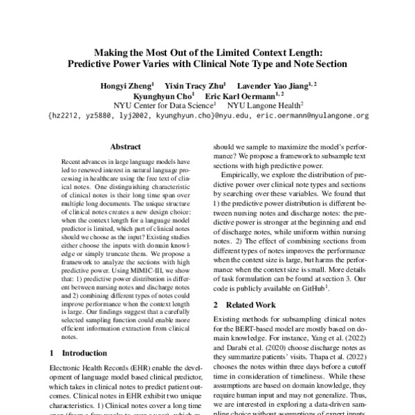 Making the Most Out of the Limited Context Length: Predictive Power ...