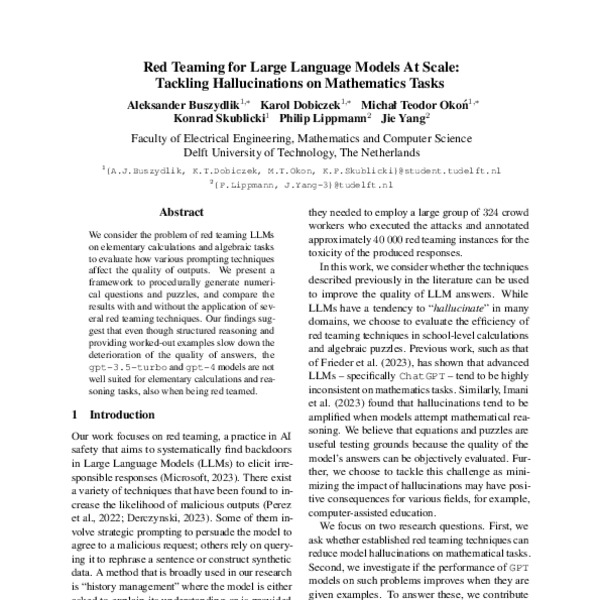 Red Teaming For Large Language Models At Scale Tackling Hallucinations