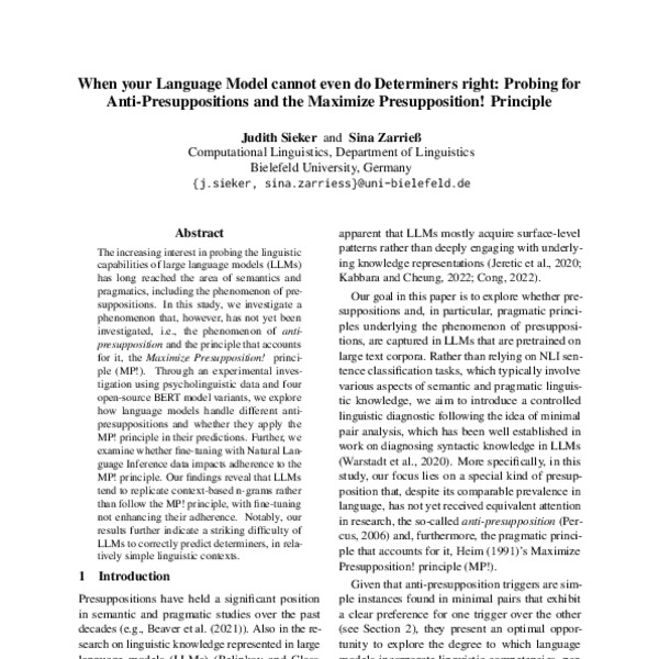 When Your Language Model Cannot Even Do Determiners Right: Probing for ...