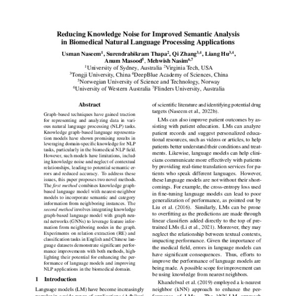 Reducing Knowledge Noise For Improved Semantic Analysis In Biomedical Natural Language