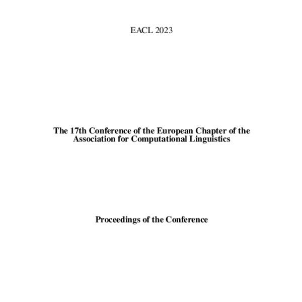Proceedings of the 17th Conference of the European Chapter of the ...
