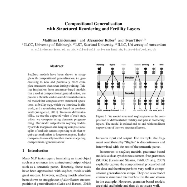 Compositional Generalisation with Structured Reordering and Fertility Layers - ACL Anthology