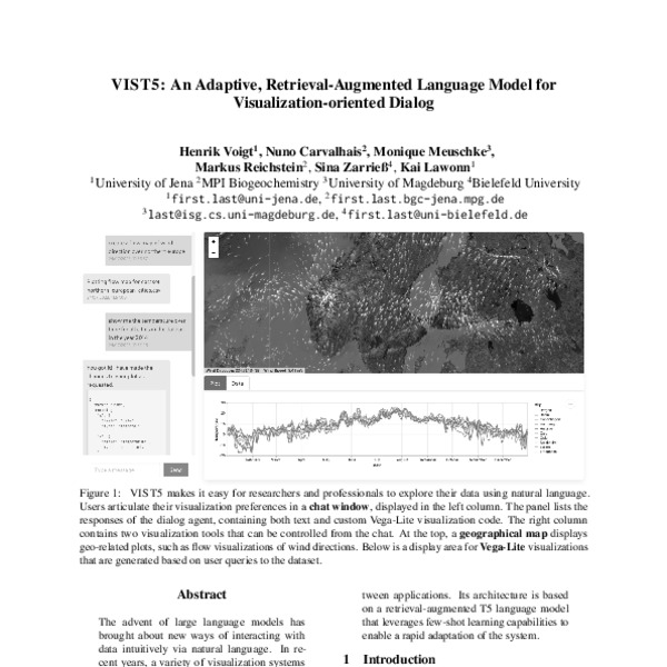 VIST5: An Adaptive, Retrieval-Augmented Language Model for Visualization-oriented Dialog - ACL ...