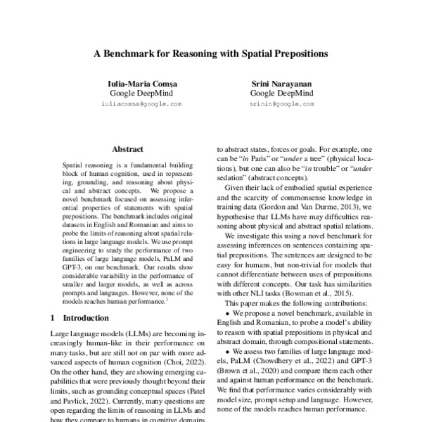 A Benchmark for Reasoning with Spatial Prepositions - ACL Anthology