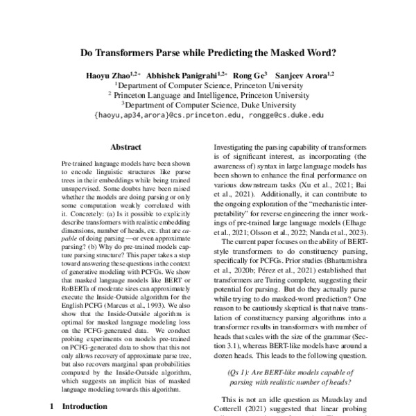 Do Transformers Parse while Predicting the Masked Word? - ACL Anthology