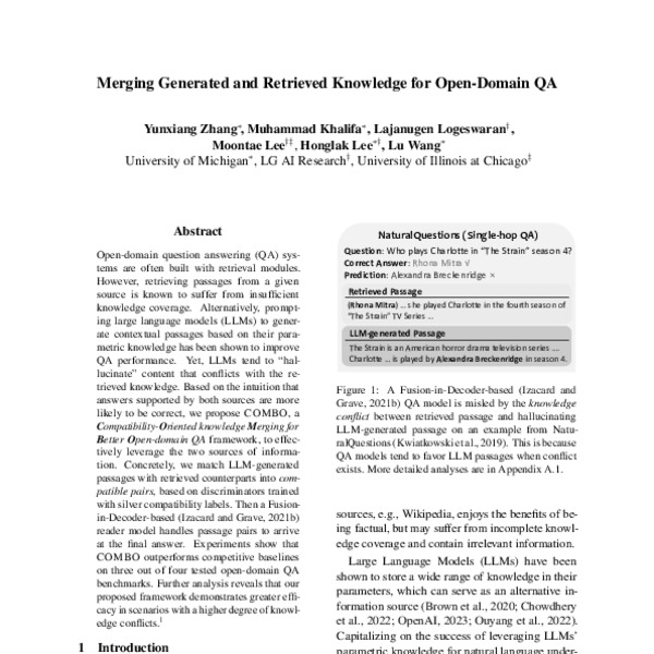 Merging Generated And Retrieved Knowledge For Open Domain Qa Acl