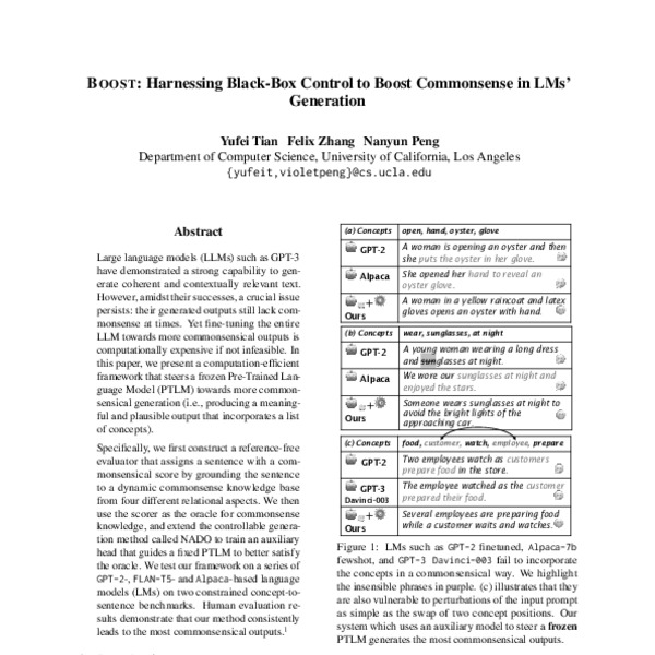 Harnessing Black-Box Control to Boost Commonsense in LM’s Generation - ACL Anthology