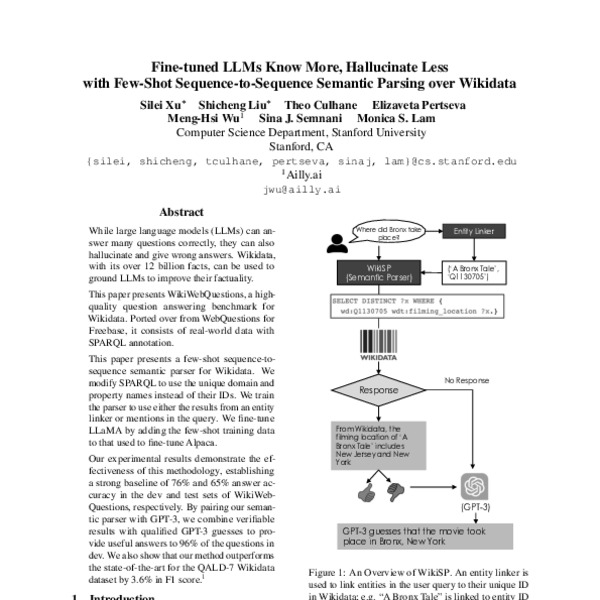 Fine-tuned LLMs Know More, Hallucinate Less with Few-Shot Sequence-to-Sequence Semantic Parsing ...