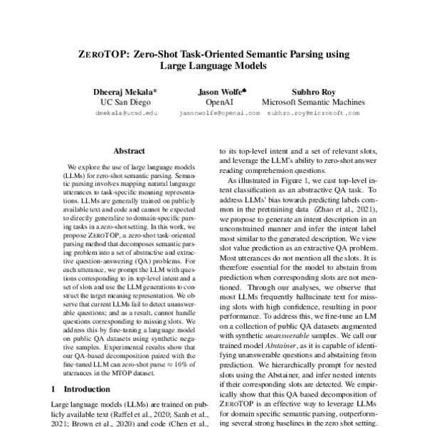 ZEROTOP: Zero-Shot Task-Oriented Semantic Parsing using Large Language Models - ACL Anthology