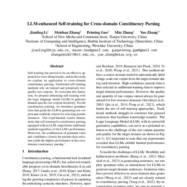 Llm Enhanced Self Training For Cross Domain Constituency Parsing Acl Anthology