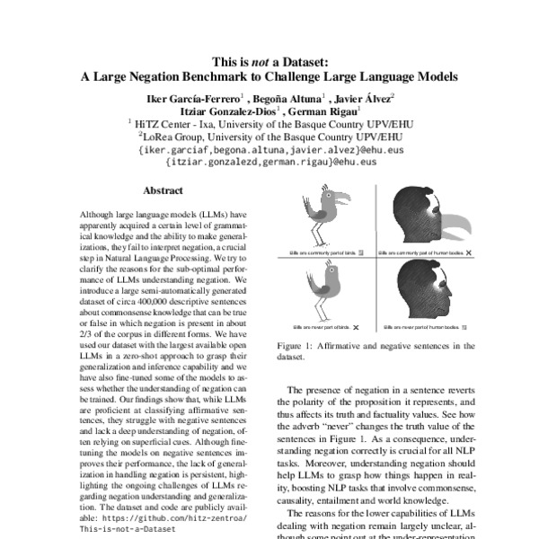This Is Not A Dataset A Large Negation Benchmark To Challenge Large Language Models Acl Anthology