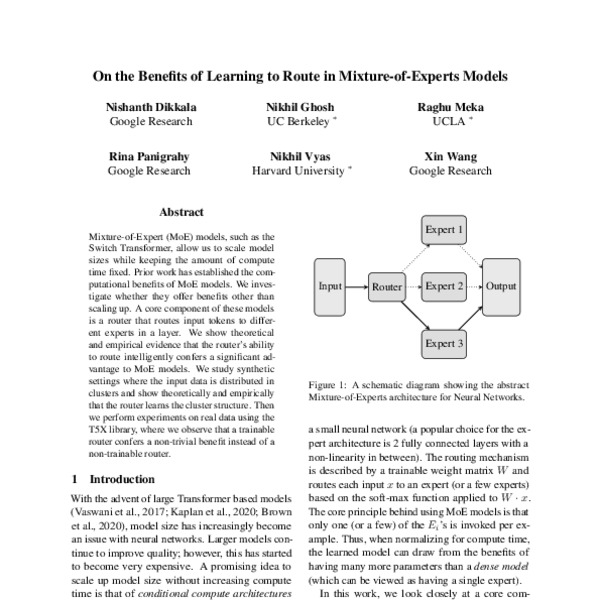 On the Benefits of Learning to Route in Mixture-of-Experts Models - ACL Anthology