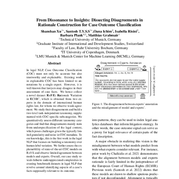 From Dissonance to Insights: Dissecting Disagreements in Rationale ...