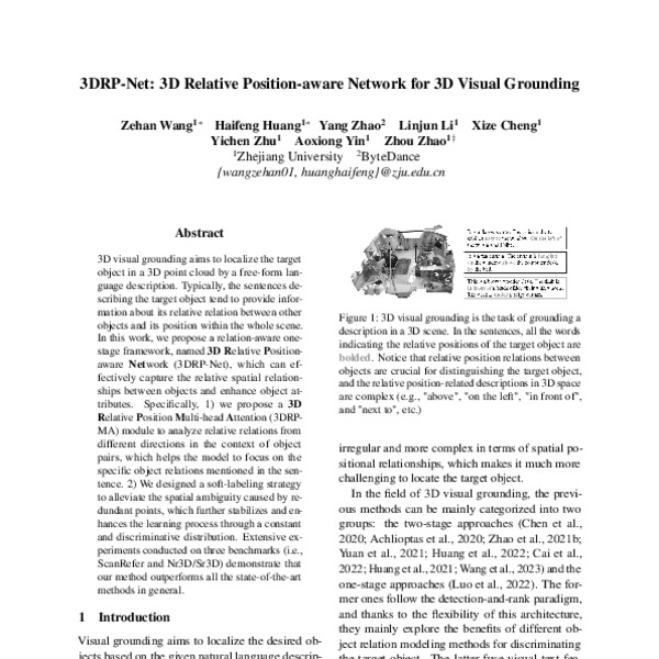 3DRP-Net: 3D Relative Position-aware Network for 3D Visual Grounding - ACL Anthology