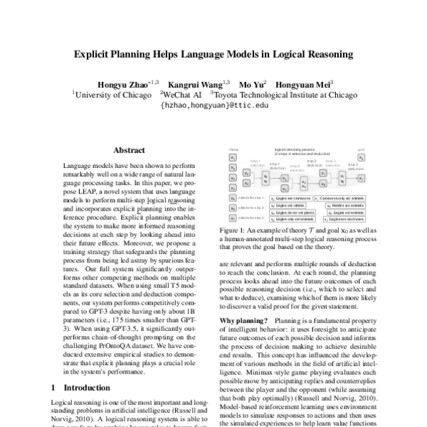 Explicit Planning Helps Language Models in Logical Reasoning - ACL Anthology