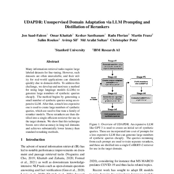 UDAPDR: Unsupervised Domain Adaptation via LLM Prompting and ...