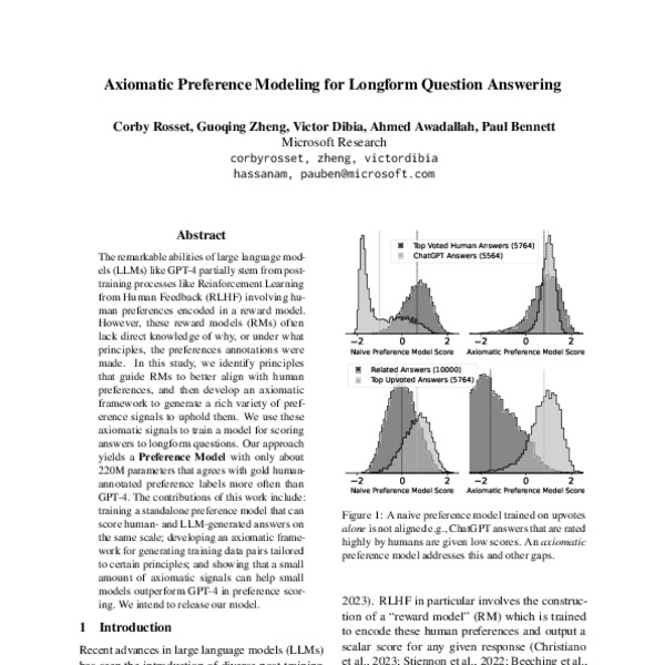 Axiomatic Preference Modeling for Longform Question Answering - ACL Anthology