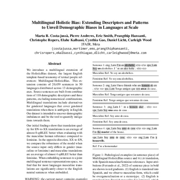 Multilingual Holistic Bias: Extending Descriptors and Patterns to Unveil Demographic Biases in ...