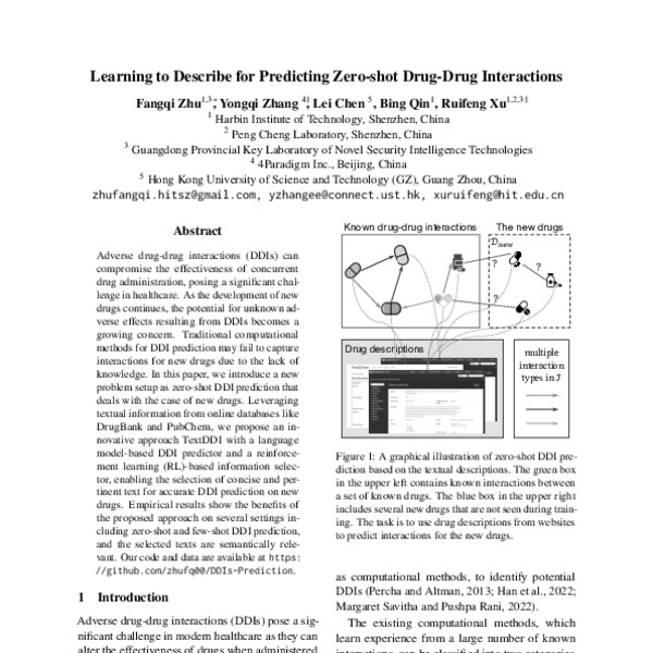 Learning to Describe for Predicting Zero-shot Drug-Drug Interactions - ACL Anthology