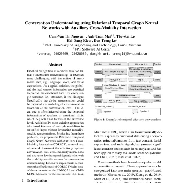 Conversation Understanding Using Relational Temporal Graph Neural