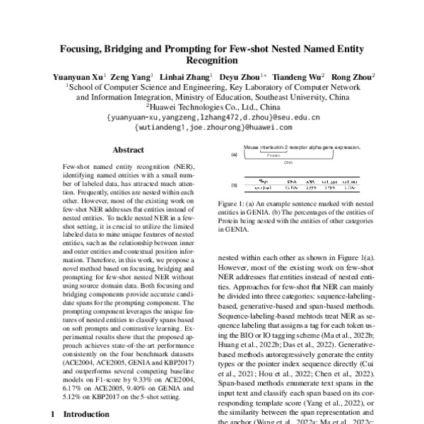 Focusing Bridging And Prompting For Few Shot Nested Named Entity Recognition Acl Anthology