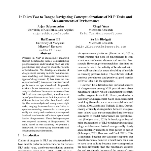 It Takes Two To Tango Navigating Conceptualizations Of Nlp Tasks And
